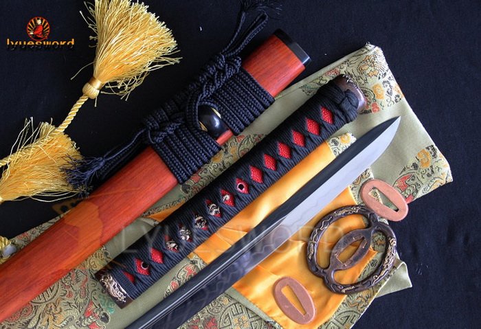 High Quality Japanese Samurai Sword Katana Clay Tempered Very Kogarasu ...